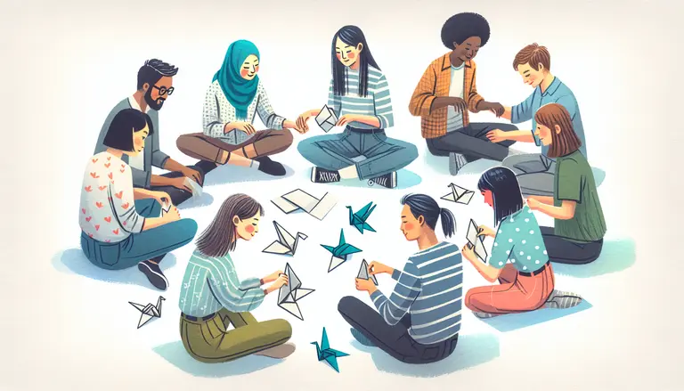 Back-to-Back Origami: Team-Building Icebreaker Activity | Icebreaker Spot