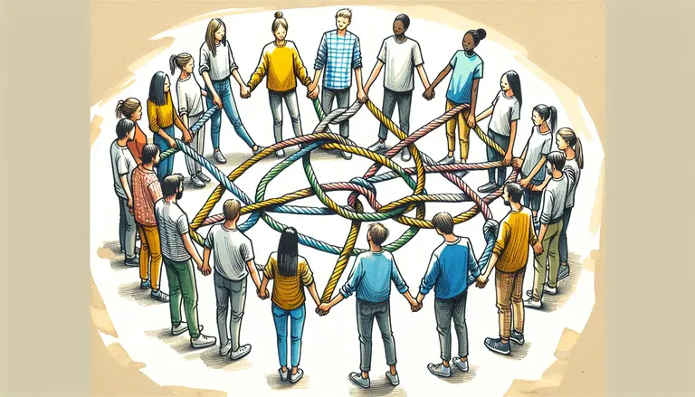 Human Knot Game: Team Building & Communication Icebreaker | Icebreaker Spot