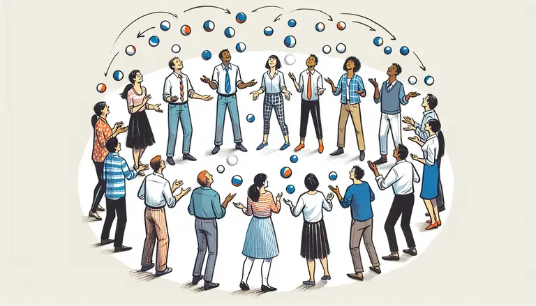 Group Juggle: Icebreaker Game for Small & Medium Groups | Icebreaker Spot