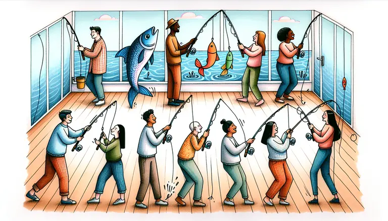 Gone Fishin’: A Fun Group Game with Music and Rhythm | Icebreaker Spot