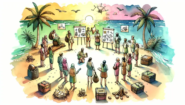 Stranded on a Desert Island: Team Building Activity | Icebreaker Spot